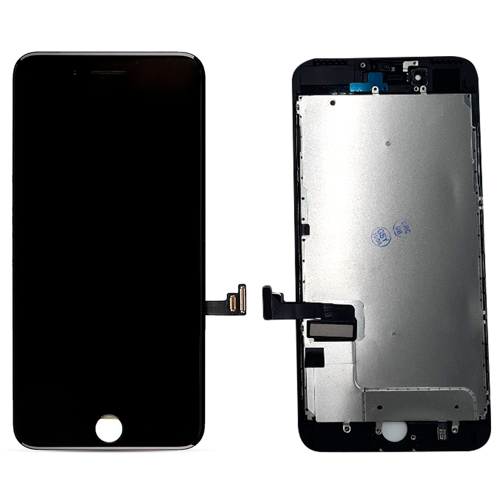 iPhone 7 Plus LCD Vivid ( Black ) + Backplate Installed – CELL RESCUE ...