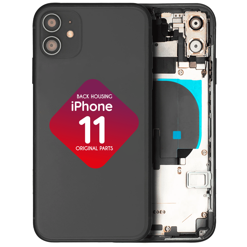 iPhone 11 Back Housing + Small Parts Installed (Black) – CELL RESCUE CENTER