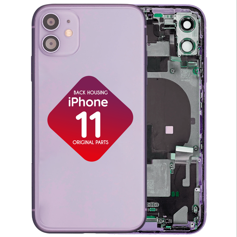 iPhone 11 Back Housing + Small Parts Installed (Purple) – CELL RESCUE ...