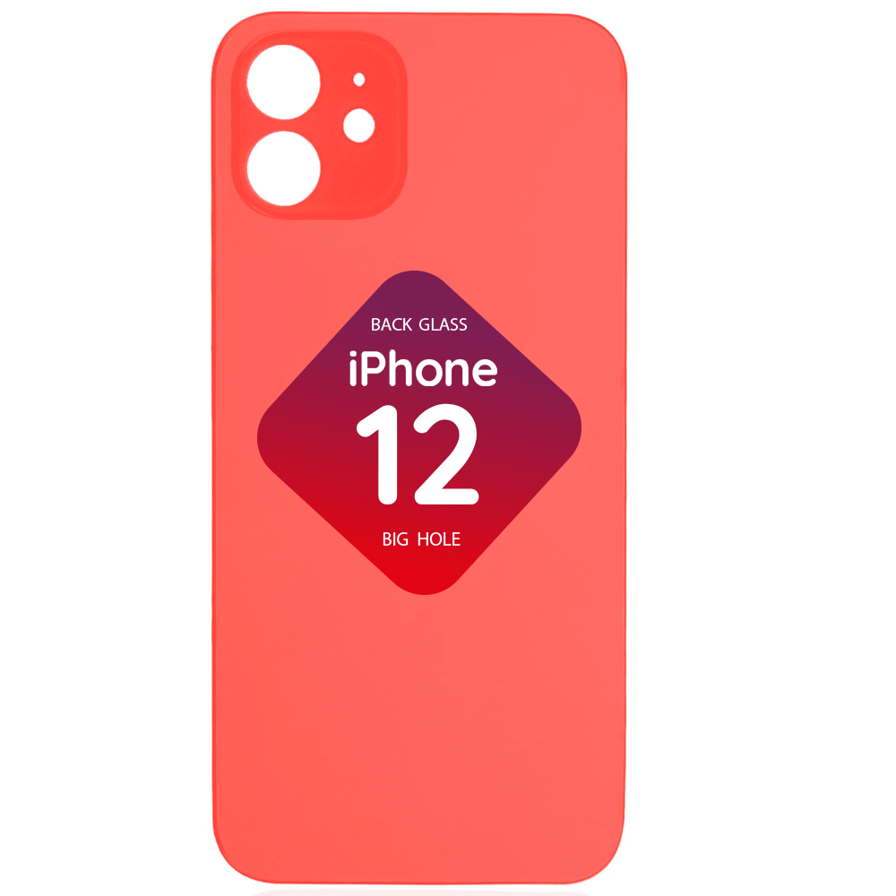 iPhone 12 Back Glass (Big Hole) (Red) – CELL RESCUE CENTER