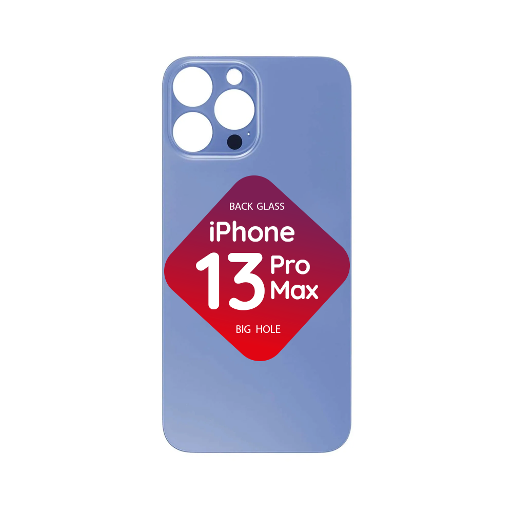 iPhone 13 Pro Max Back Glass (Big Hole) (Blue) – CELL RESCUE CENTER