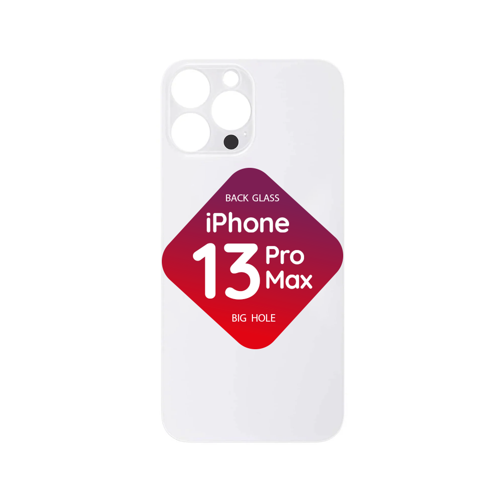 iPhone 13 Pro Max Back Glass (Big Hole) ( Silver ) – CELL RESCUE CENTER