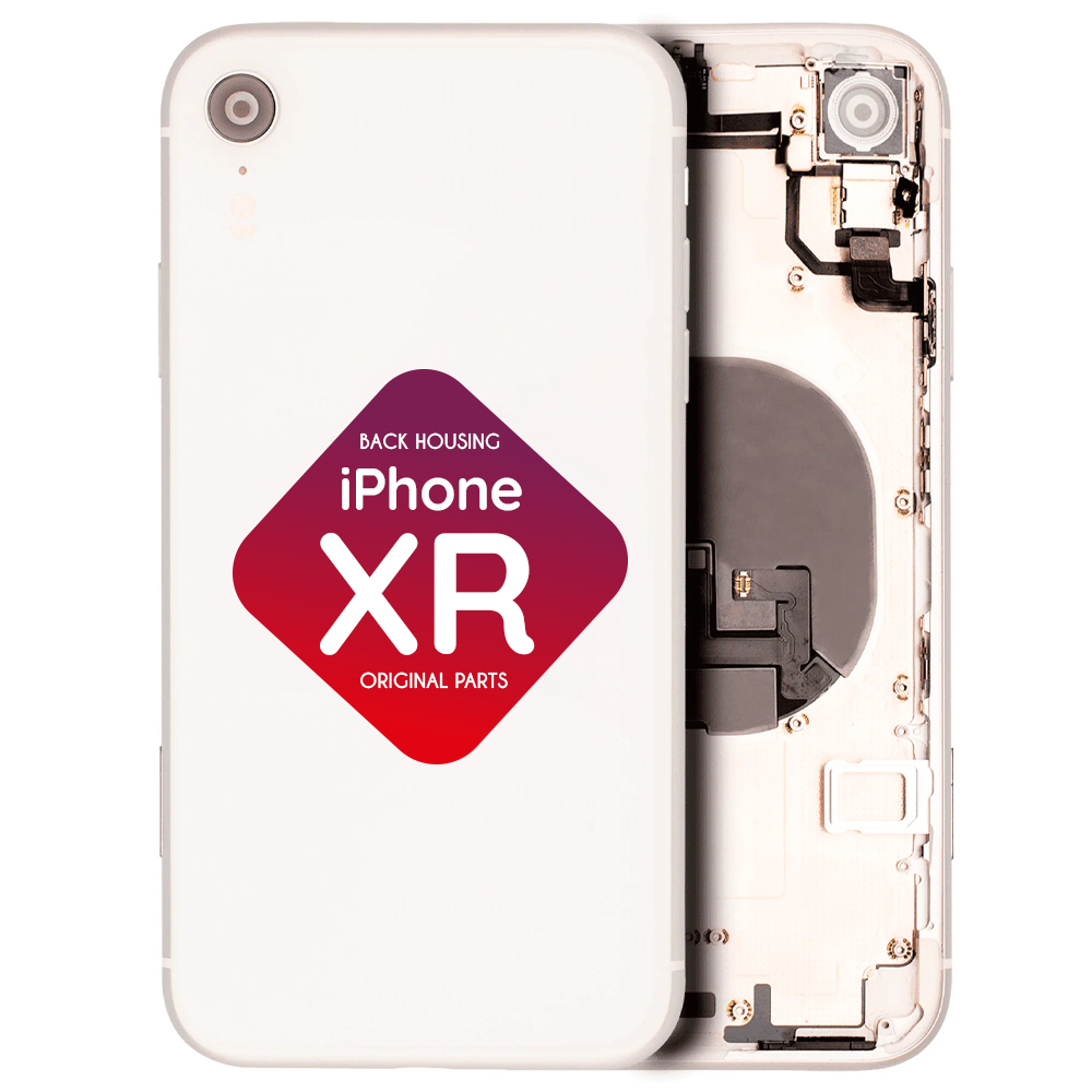 iPhone XR Back Housing + Small Parts Installed (White) – CELL RESCUE CENTER